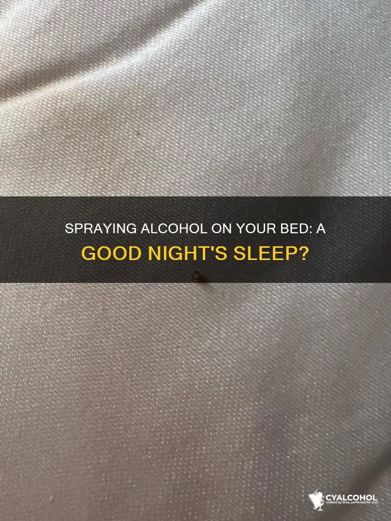 Spraying Alcohol On Your Bed: A Good Night's Sleep? | CyAlcohol