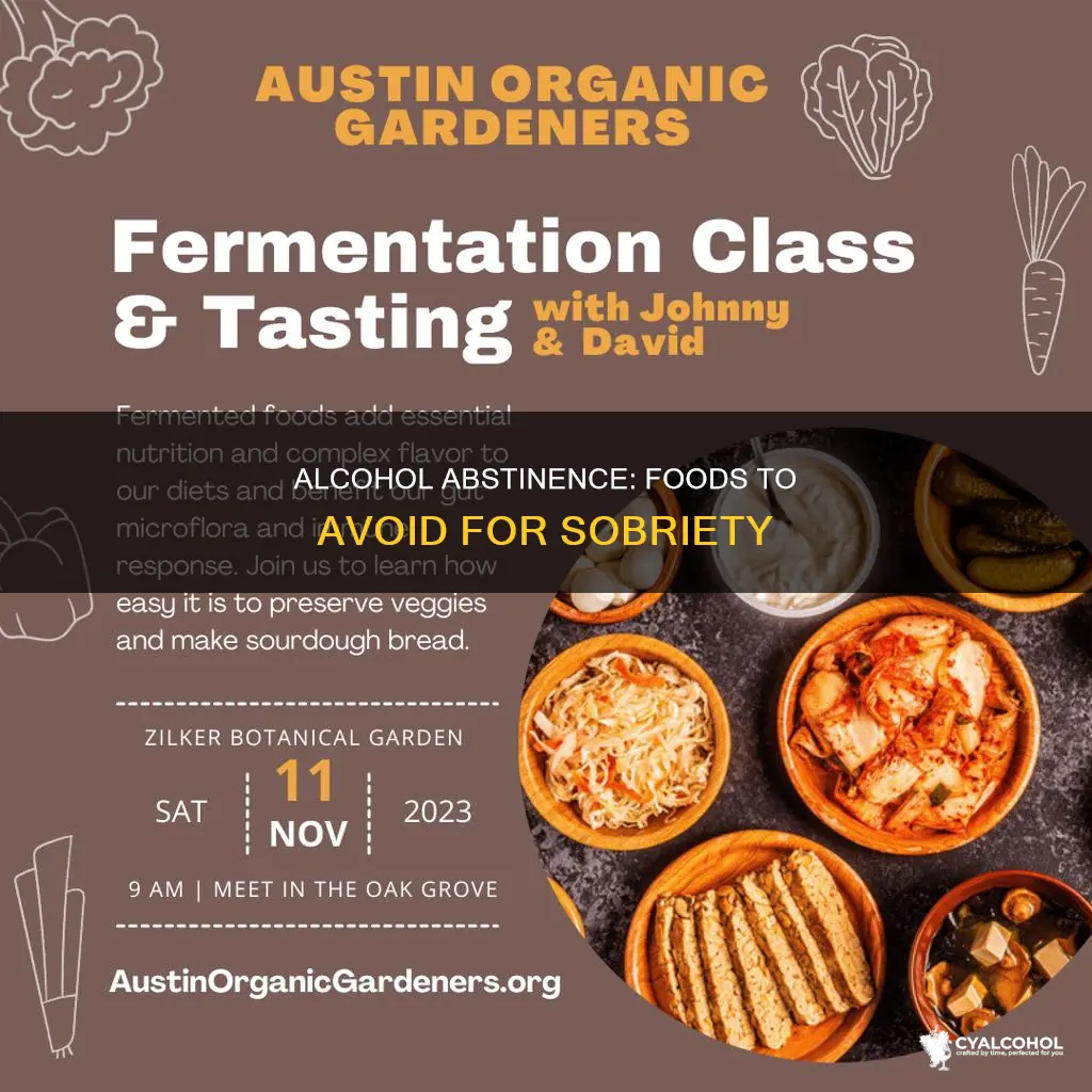 Alcohol Abstinence: Foods To Avoid For Sobriety | CyAlcohol