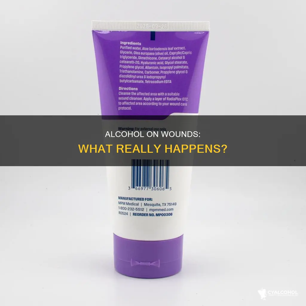 Alcohol On Wounds: What Really Happens? | CyAlcohol