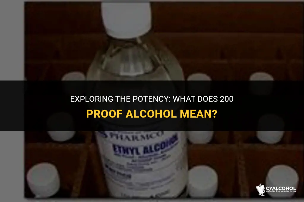 Exploring The Potency: What Does 200 Proof Alcohol Mean? | CyAlcohol