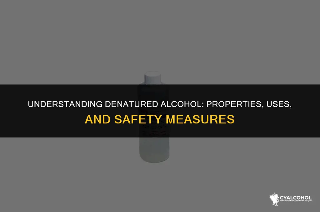 Understanding Denatured Alcohol: Properties, Uses, And Safety Measures ...
