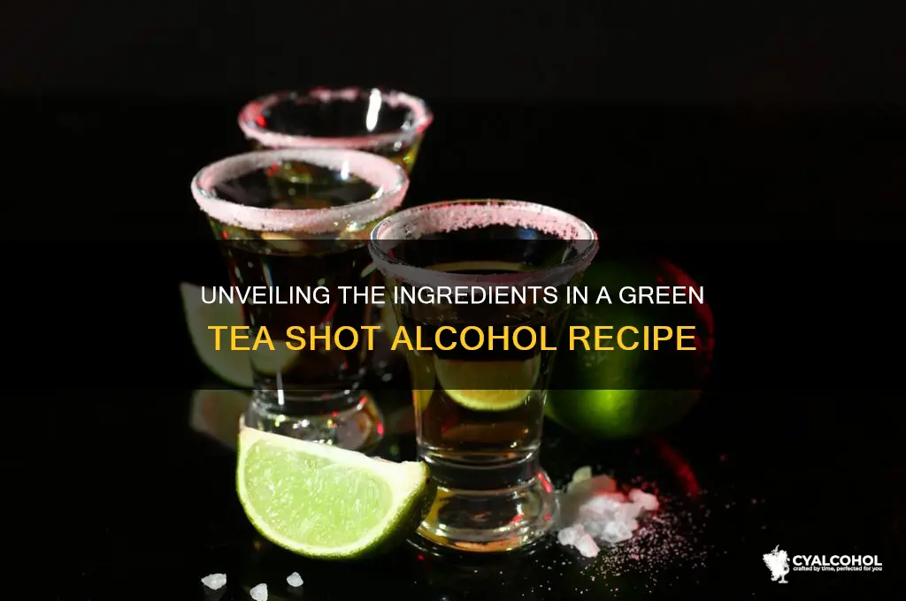 Unveiling The Ingredients In A Green Tea Shot Alcohol Recipe | CyAlcohol