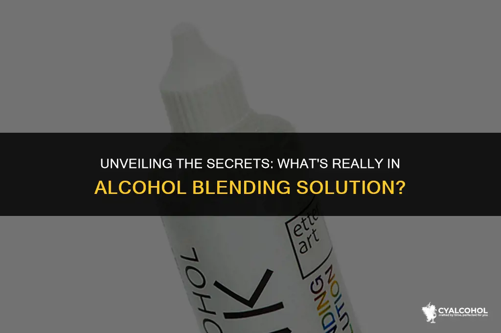 Unveiling The Secrets: What's Really In Alcohol Blending Solution ...