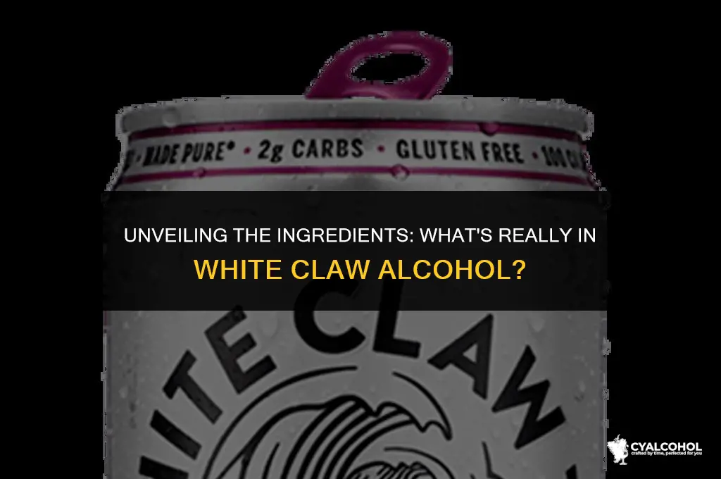 Unveiling The Ingredients: What's Really In White Claw Alcohol? | CyAlcohol