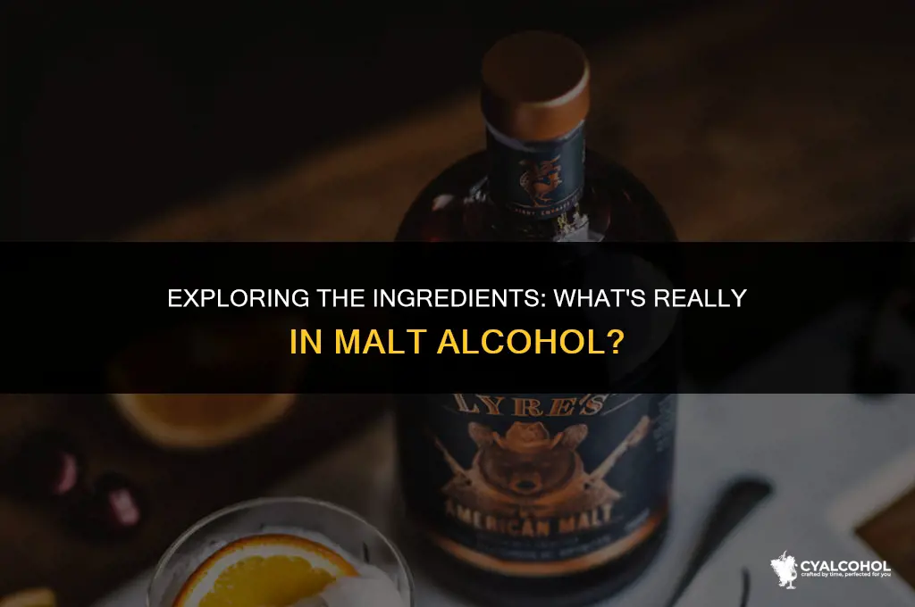 Exploring The Ingredients: What's Really In Malt Alcohol? | CyAlcohol