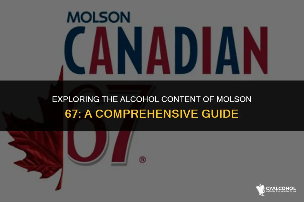 Exploring The Alcohol Content Of Molson 67: A Comprehensive Guide ...