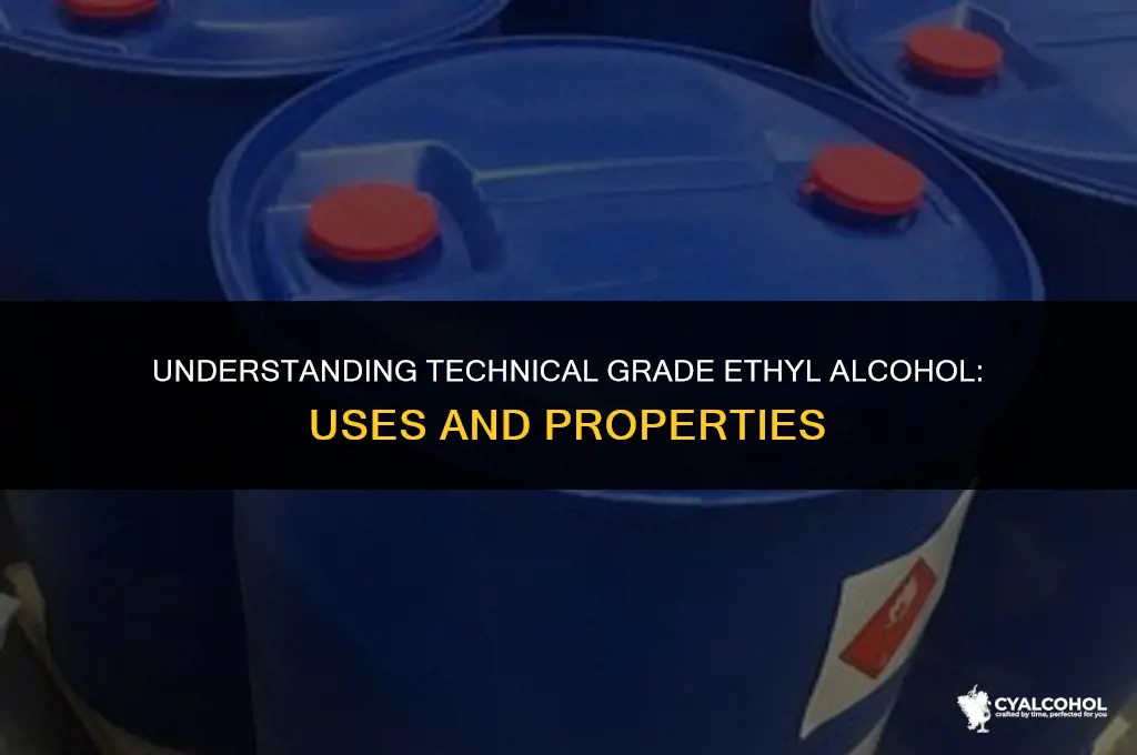 Understanding Technical Grade Ethyl Alcohol: Uses And Properties ...