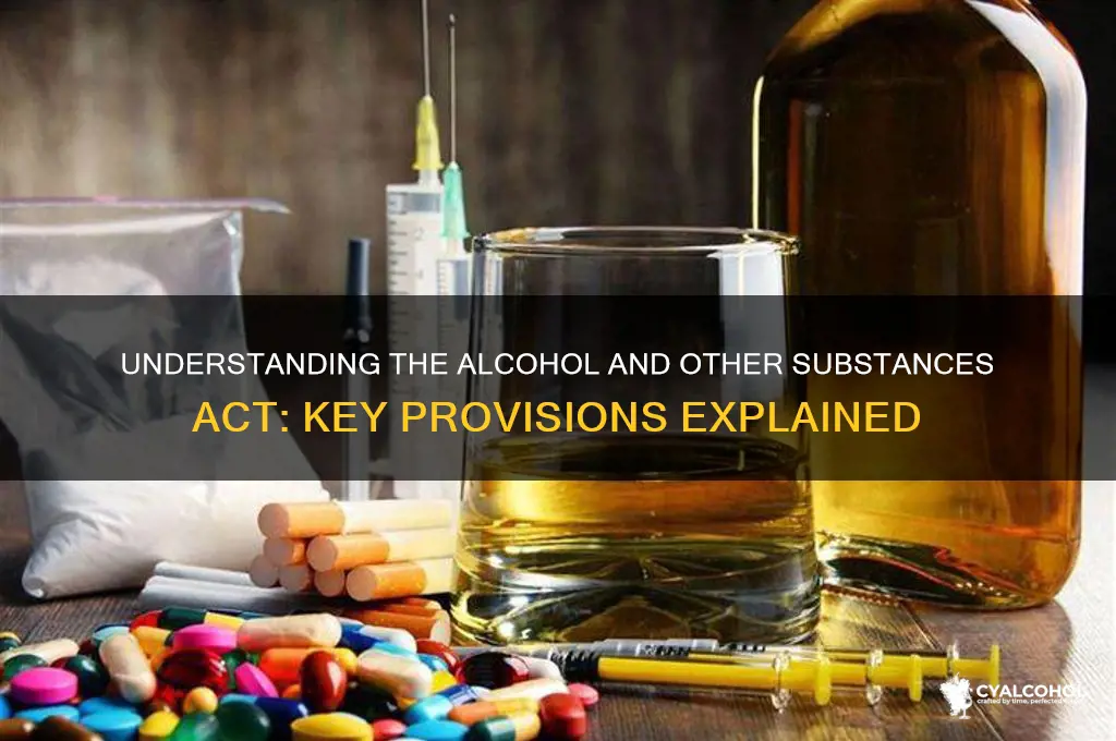 Understanding The Alcohol And Other Substances Act: Key Provisions ...