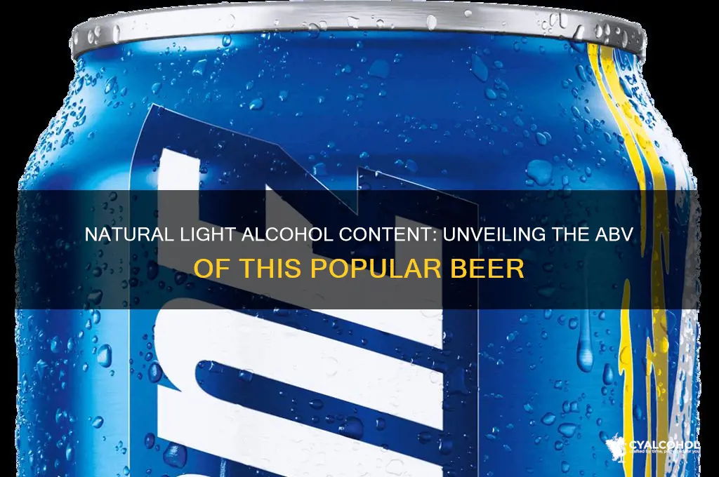 Natural Light Alcohol Content: Unveiling The Abv Of This Popular Beer ...