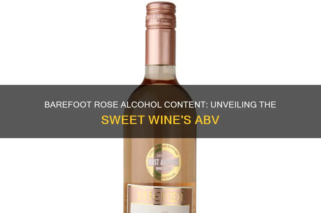 Barefoot Rose Alcohol Content: Unveiling The Sweet Wine's Abv | CyAlcohol
