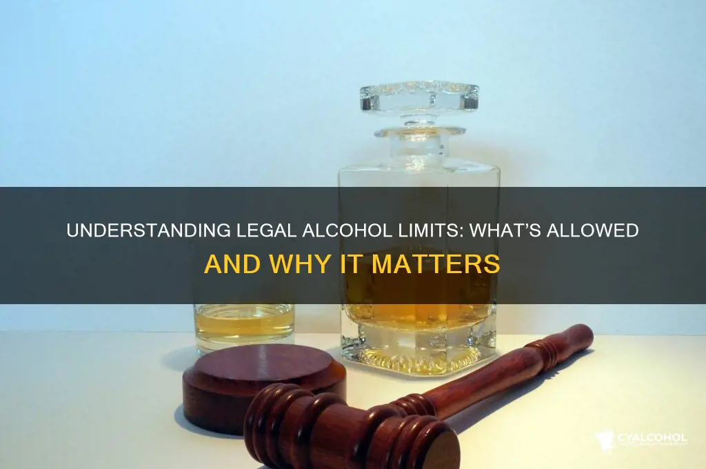 Understanding Legal Alcohol Limits: What’S Allowed And Why It Matters ...