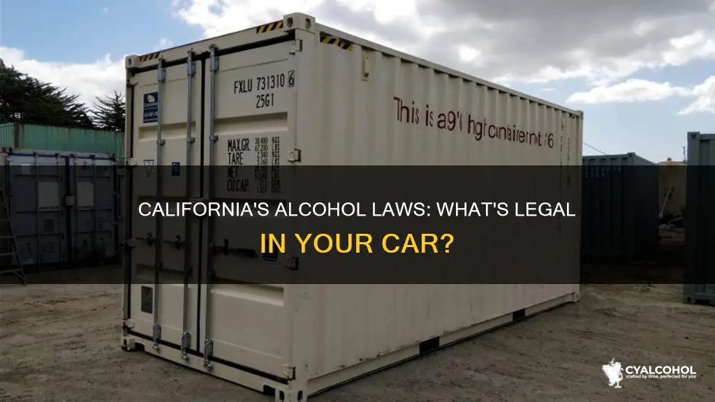 California's Alcohol Laws: What's Legal In Your Car? | CyAlcohol