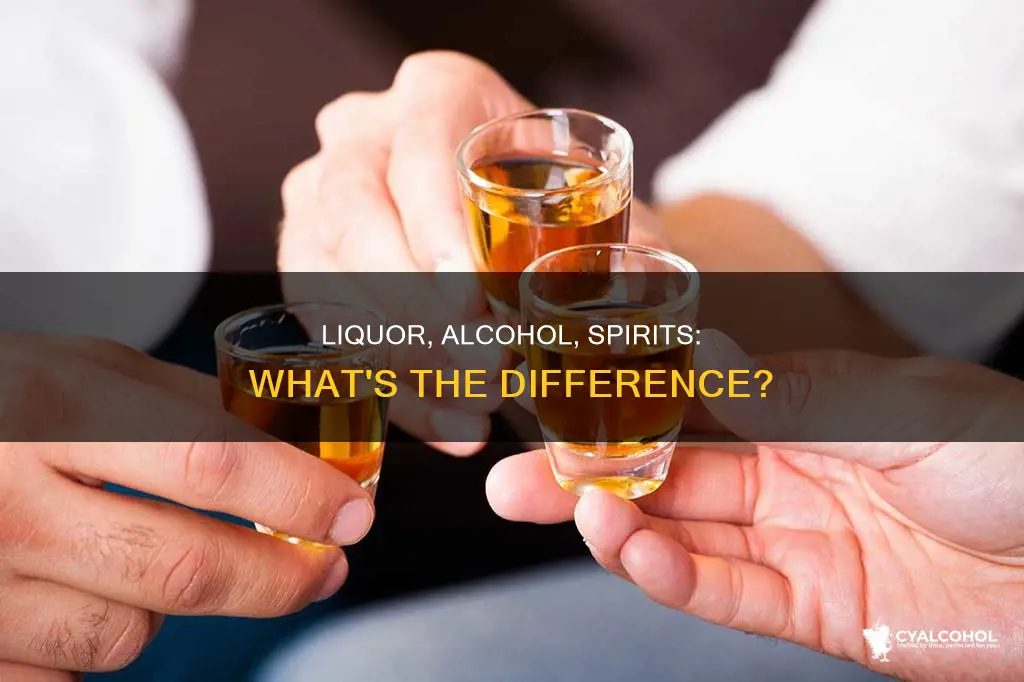Liquor, Alcohol, Spirits: What's The Difference? | CyAlcohol