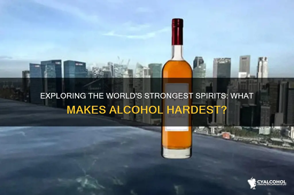 Exploring The World's Strongest Spirits: What Makes Alcohol Hardest ...