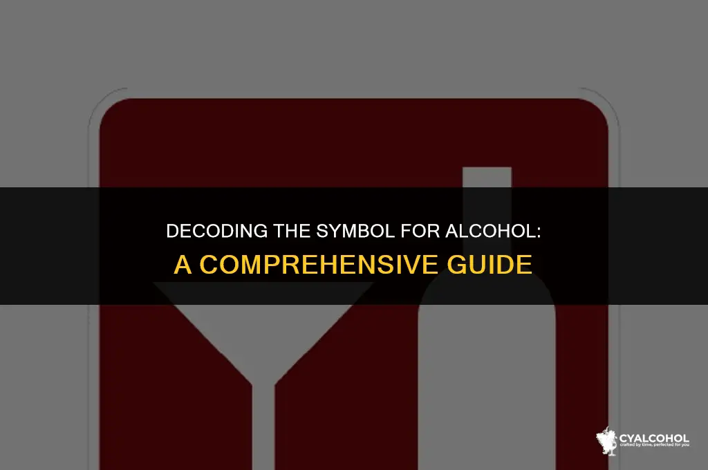 Decoding The Symbol For Alcohol: A Comprehensive Guide | CyAlcohol