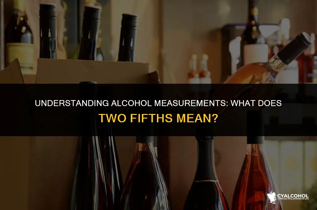 Understanding Alcohol Measurements: What Does Two Fifths Mean? | CyAlcohol