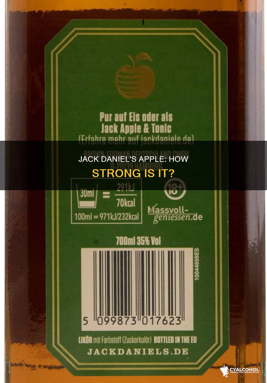 Jack Daniel's Apple: How Strong Is It? | CyAlcohol