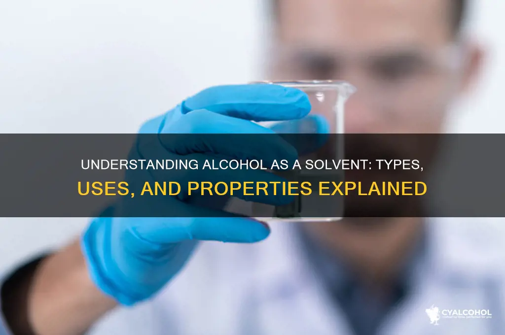Understanding Alcohol As A Solvent: Types, Uses, And Properties ...