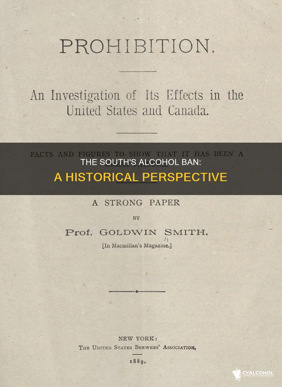 The South's Alcohol Ban: A Historical Perspective | CyAlcohol