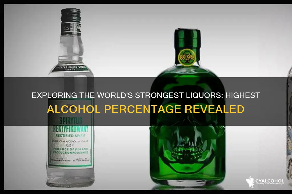 Exploring The World's Strongest Liquors: Highest Alcohol Percentage ...