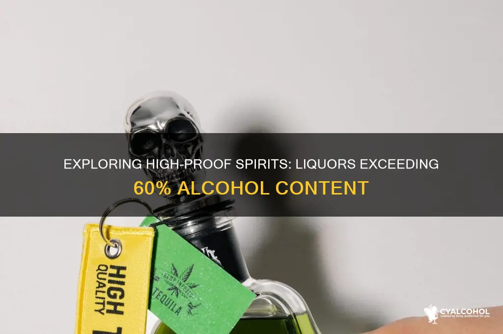 Exploring High-Proof Spirits: Liquors Exceeding 60% Alcohol Content ...