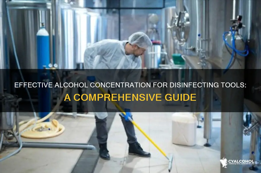 Effective Alcohol Concentration For Disinfecting Tools: A Comprehensive ...