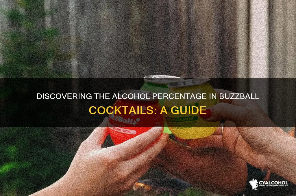 Discovering The Alcohol Percentage In Buzzball Cocktails: A Guide ...