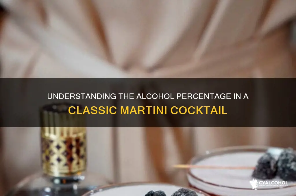 Understanding The Alcohol Percentage In A Classic Martini Cocktail ...