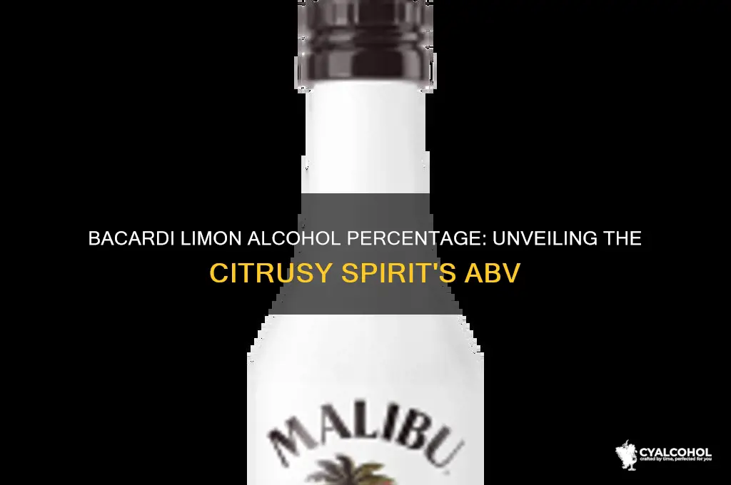 Bacardi Limon Alcohol Percentage: Unveiling The Citrusy Spirit's Abv ...