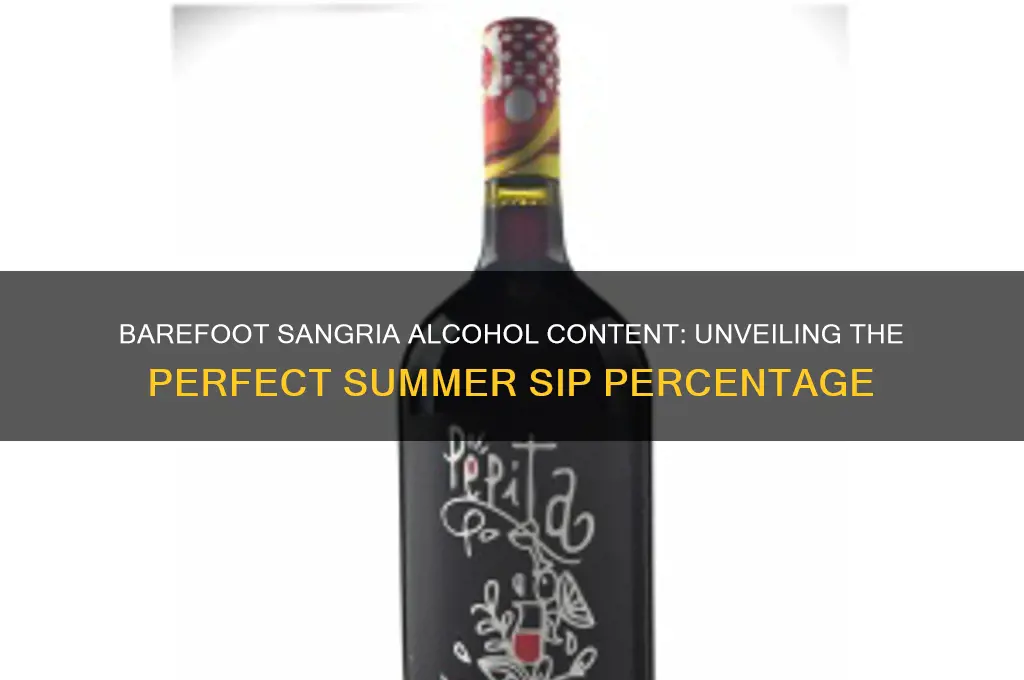 Barefoot Sangria Alcohol Content: Unveiling The Perfect Summer Sip ...