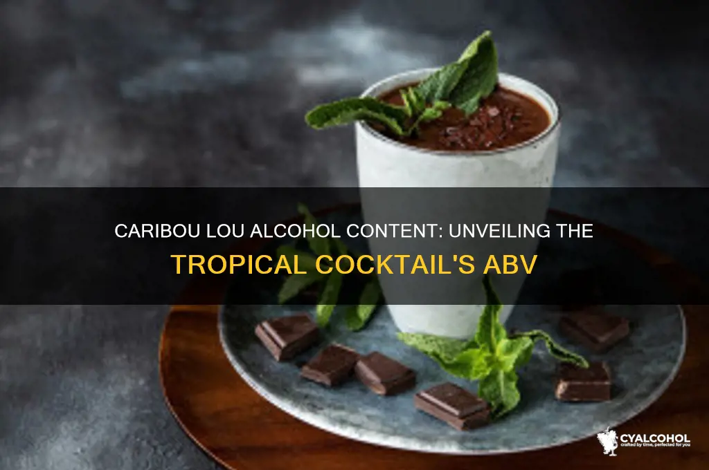 Caribou Lou Alcohol Content: Unveiling The Tropical Cocktail's Abv ...