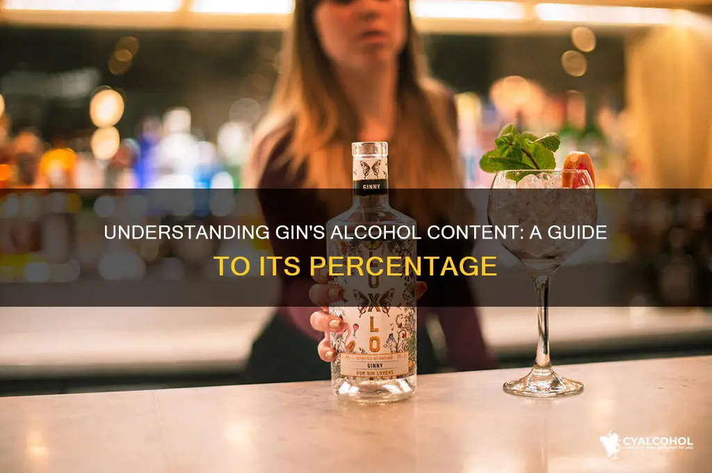 Understanding Gin's Alcohol Content: A Guide To Its Percentage | CyAlcohol