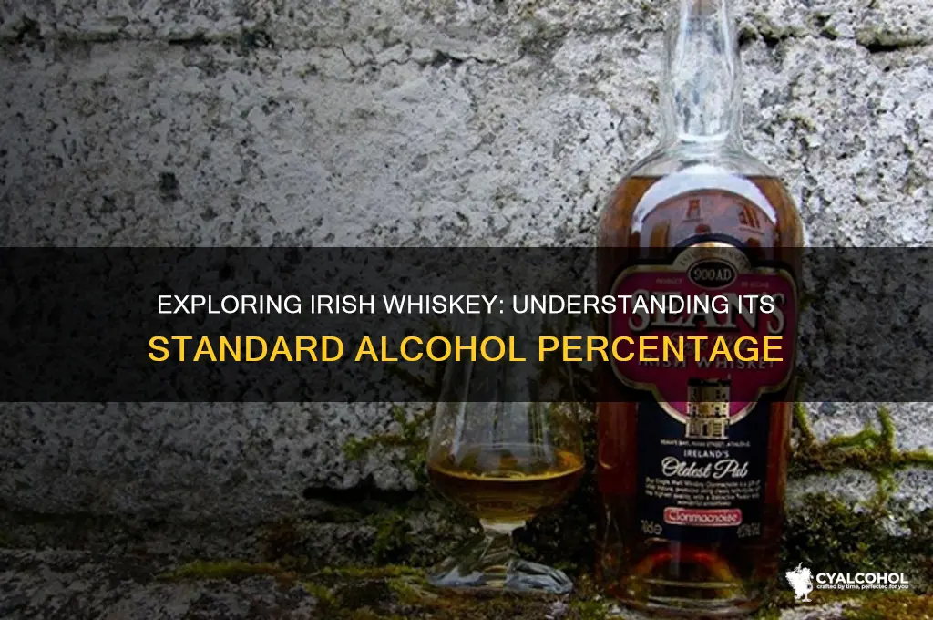 Exploring Irish Whiskey: Understanding Its Standard Alcohol Percentage ...