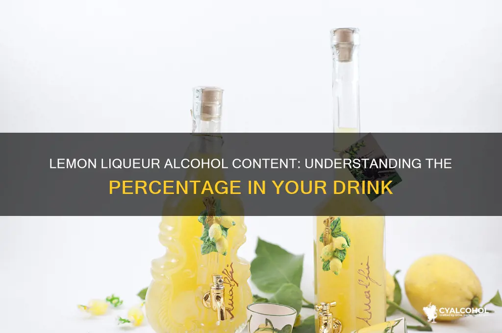 Lemon Liqueur Alcohol Content: Understanding The Percentage In Your ...