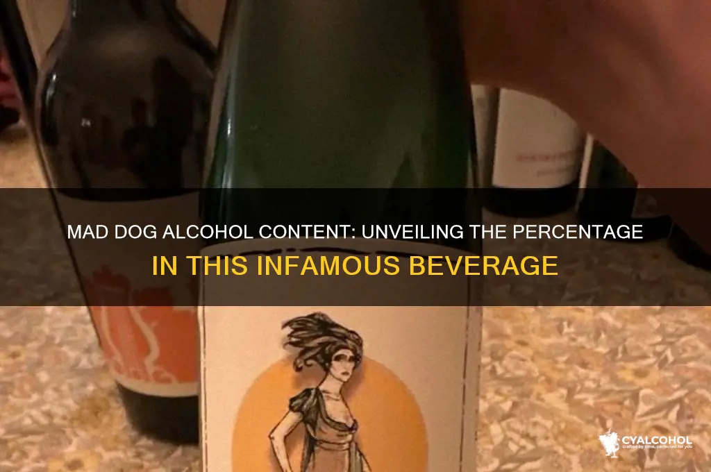 Mad Dog Alcohol Content: Unveiling The Percentage In This Infamous ...
