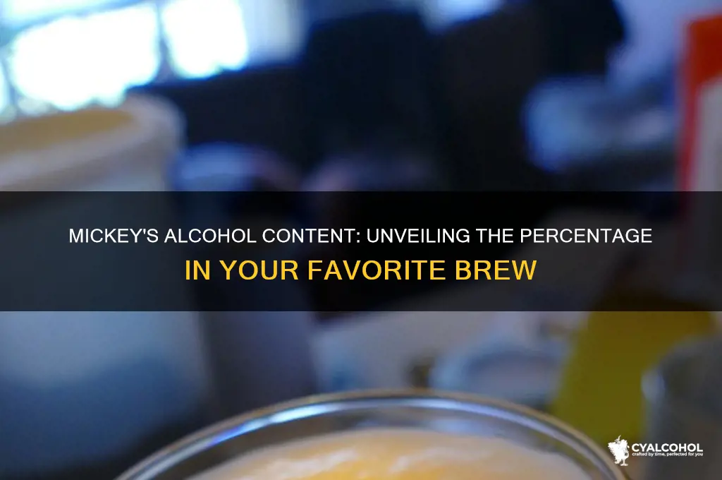 Mickey's Alcohol Content: Unveiling The Percentage In Your Favorite ...