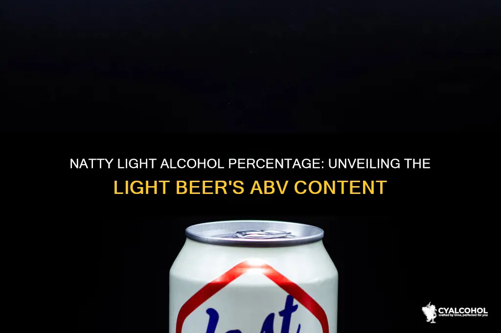 Natty Light Alcohol Percentage: Unveiling The Light Beer's Abv Content ...