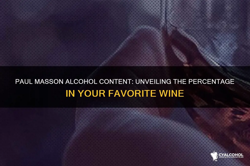 Paul Masson Alcohol Content: Unveiling The Percentage In Your Favorite ...