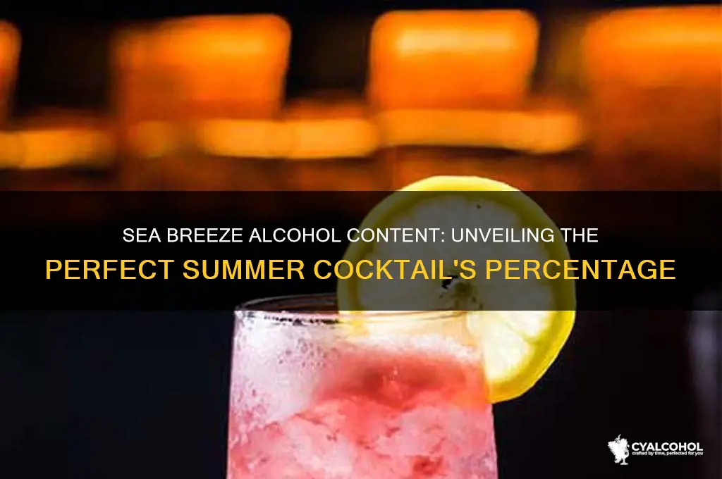 Sea Breeze Alcohol Content: Unveiling The Perfect Summer Cocktail's ...