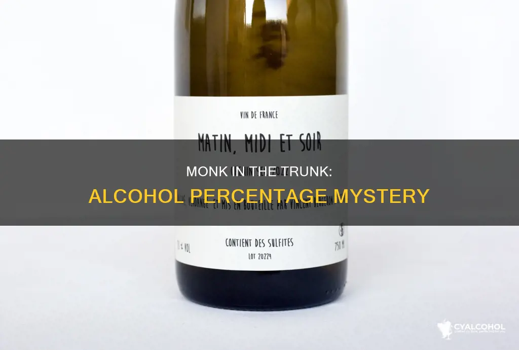 Monk In The Trunk: Alcohol Percentage Mystery | CyAlcohol