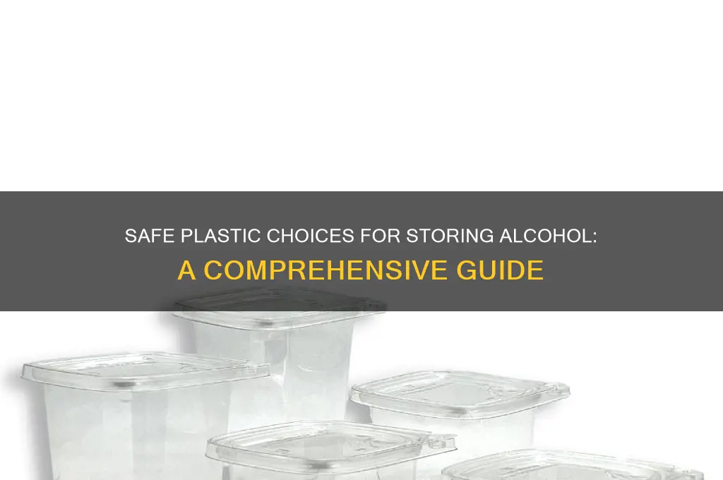 Safe Plastic Choices For Storing Alcohol: A Comprehensive Guide | CyAlcohol