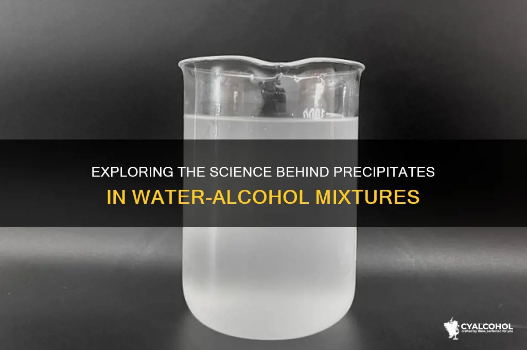 Exploring The Science Behind Precipitates In Water-Alcohol Mixtures ...