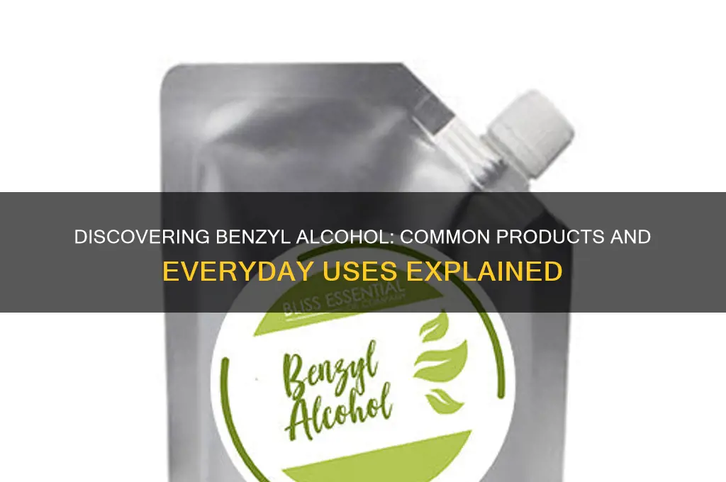Discovering Benzyl Alcohol: Common Products And Everyday Uses Explained ...