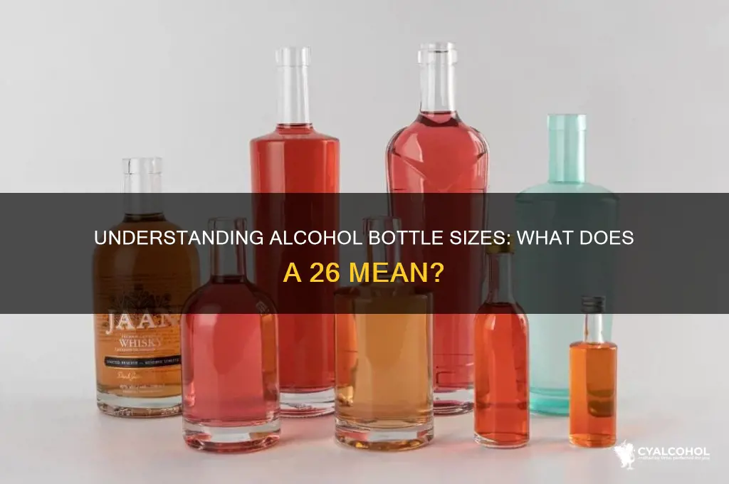 Understanding Alcohol Bottle Sizes: What Does A 26 Mean? | CyAlcohol