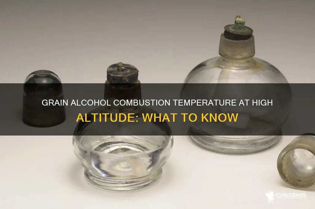 Grain Alcohol Combustion Temperature At High Altitude: What To Know ...