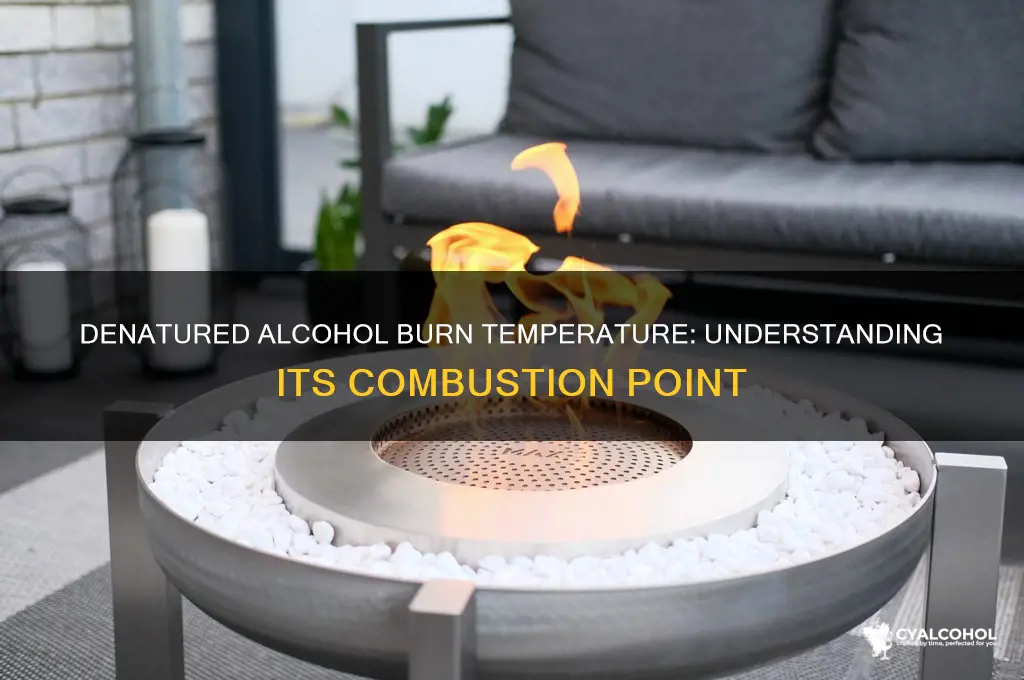 Denatured Alcohol Burn Temperature: Understanding Its Combustion Point ...