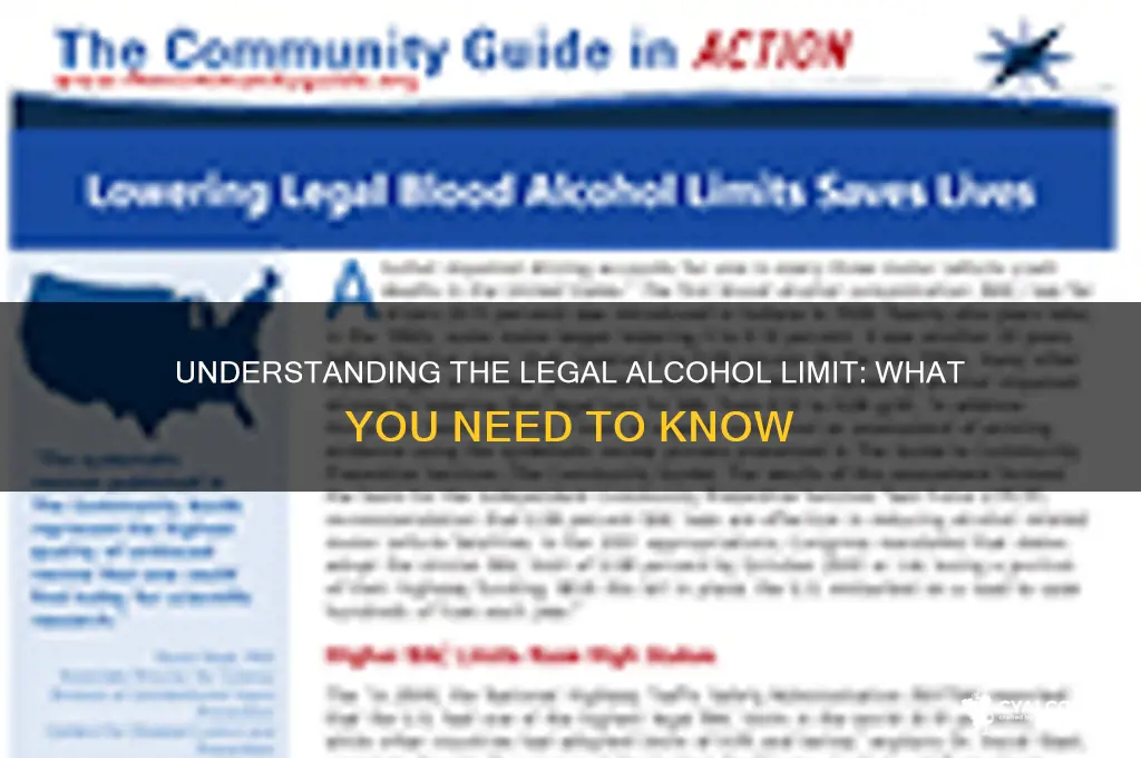 Understanding The Legal Alcohol Limit: What You Need To Know | CyAlcohol