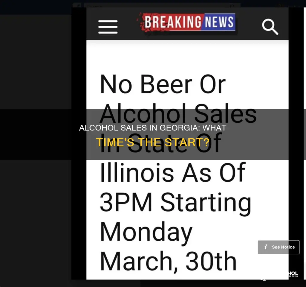 Alcohol Sales In Georgia: What Time's The Start? | CyAlcohol