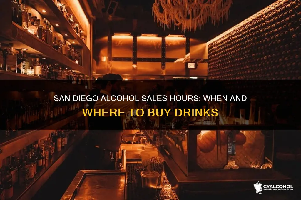 San Diego Alcohol Sales Hours: When And Where To Buy Drinks | CyAlcohol