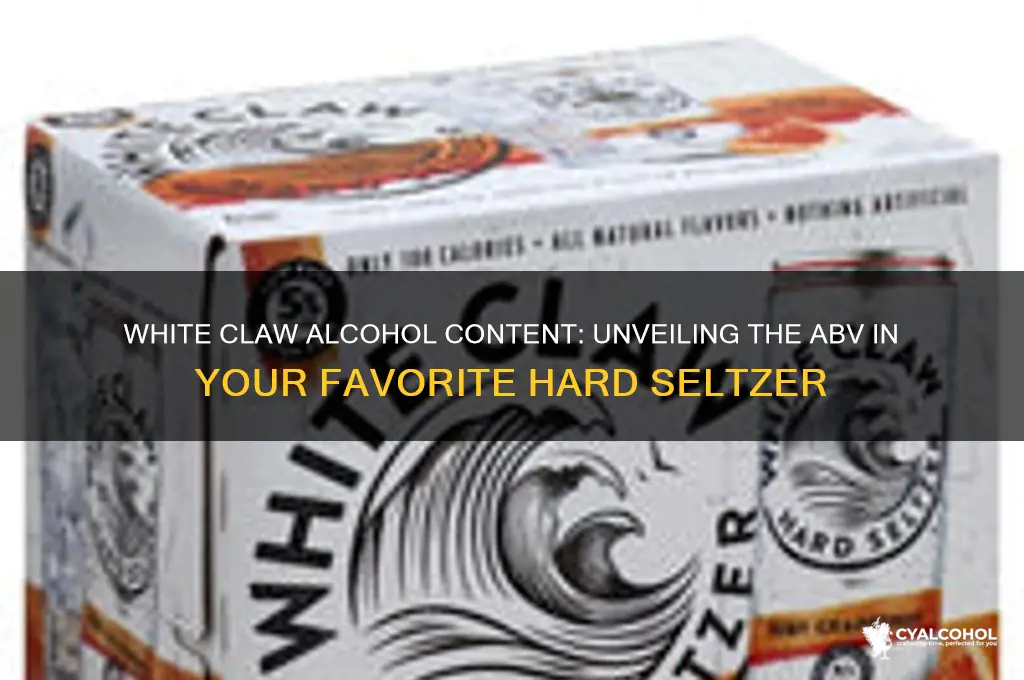 White Claw Alcohol Content: Unveiling The Abv In Your Favorite Hard ...